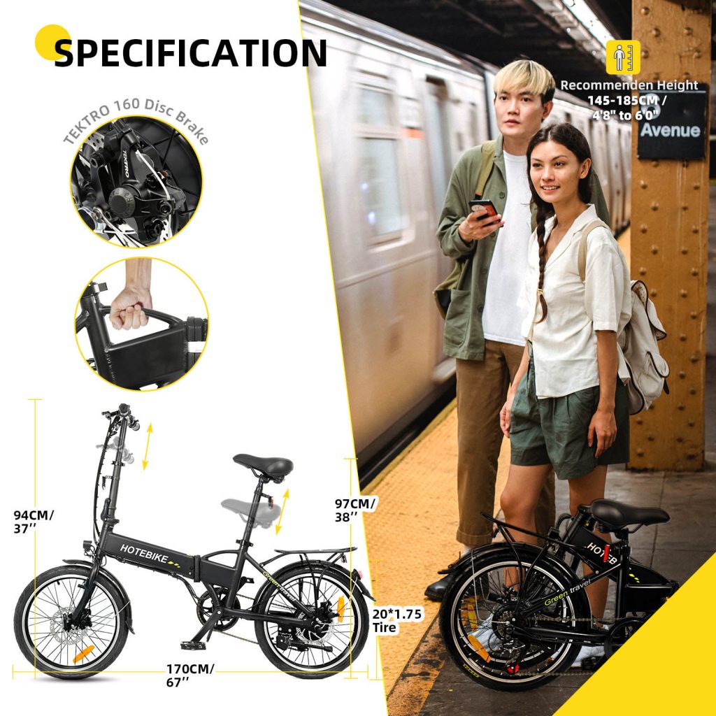 Folding Electric Bike 20 inch Mini Ebike Frame 36V 350W A1