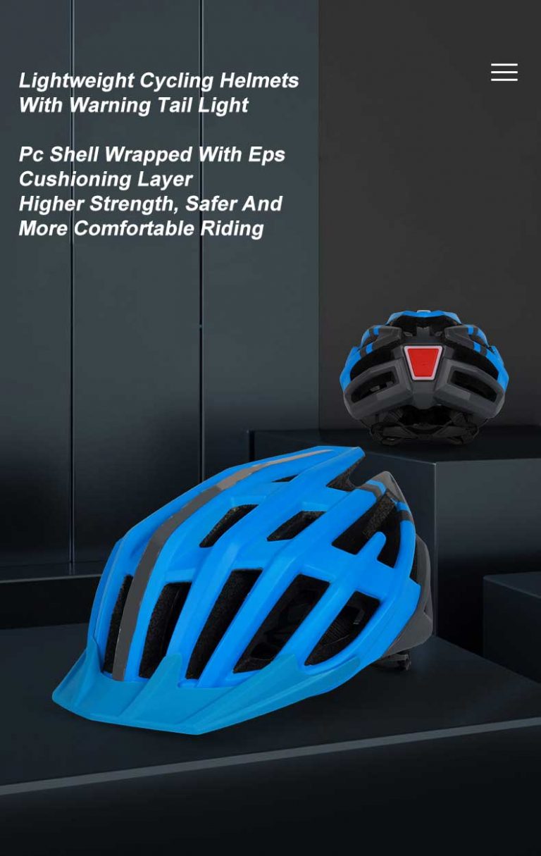 Smart Bicycle Helmet with Tail Light Riding Equipment | hotebike