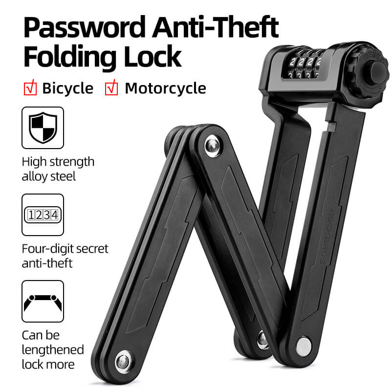 Folding Bike Locks Heavy Duty Anti Theft စက်ဘီးသော့များ
