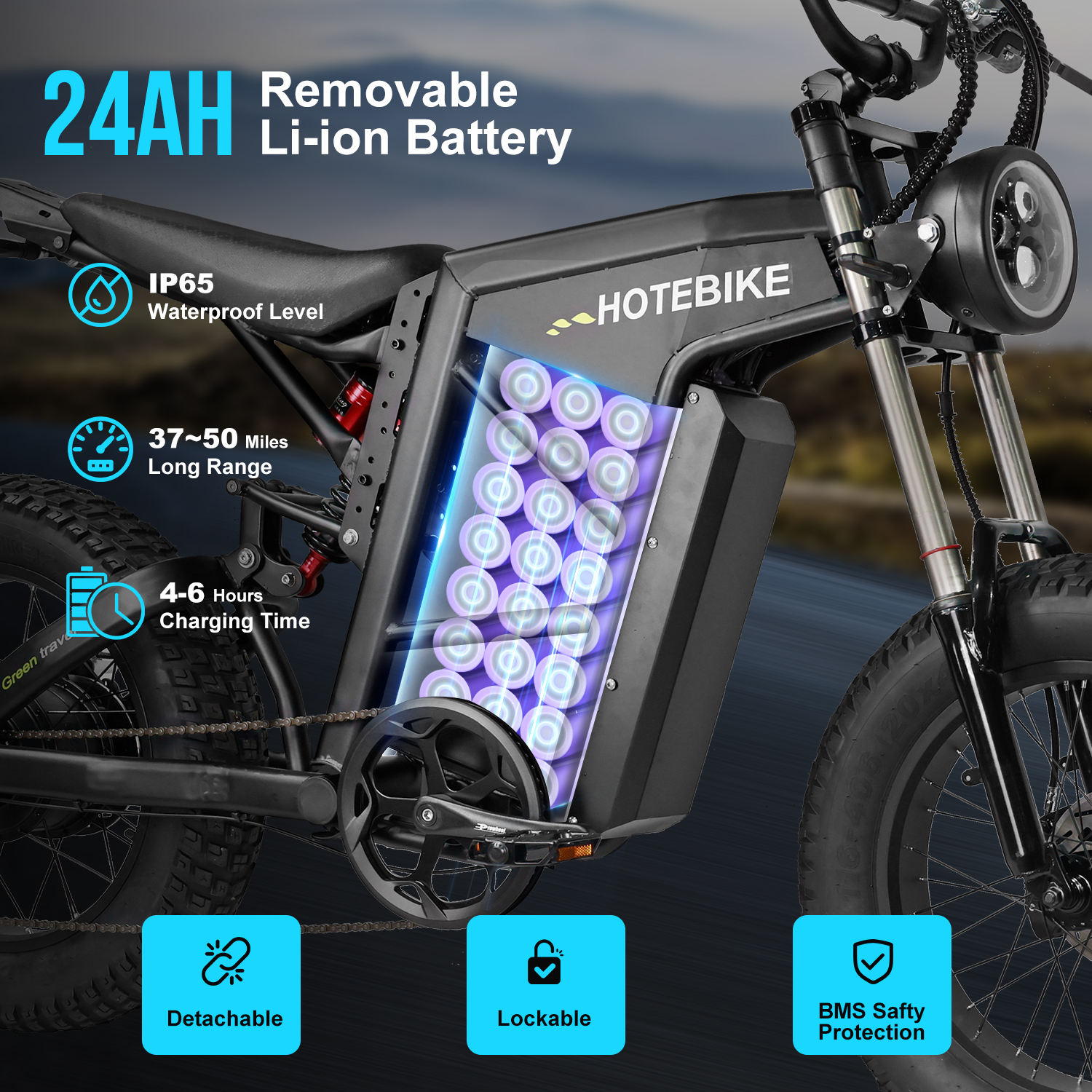 Elektrisches Mountainbike und heiße Fahrradteile Online | Hotebike