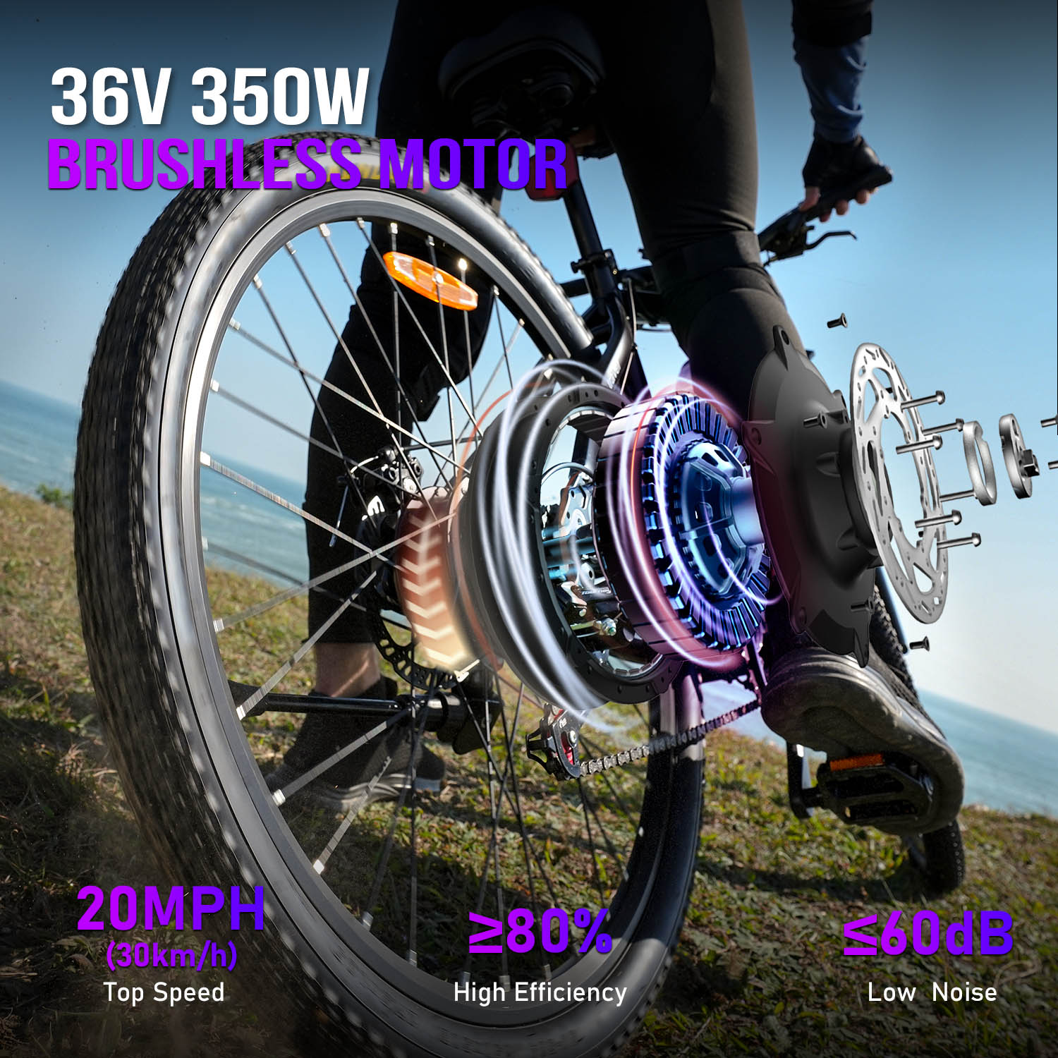 Bicycle yamagetsi yachiwiri 350W Electric Mountain Bike 10AH Battery ...